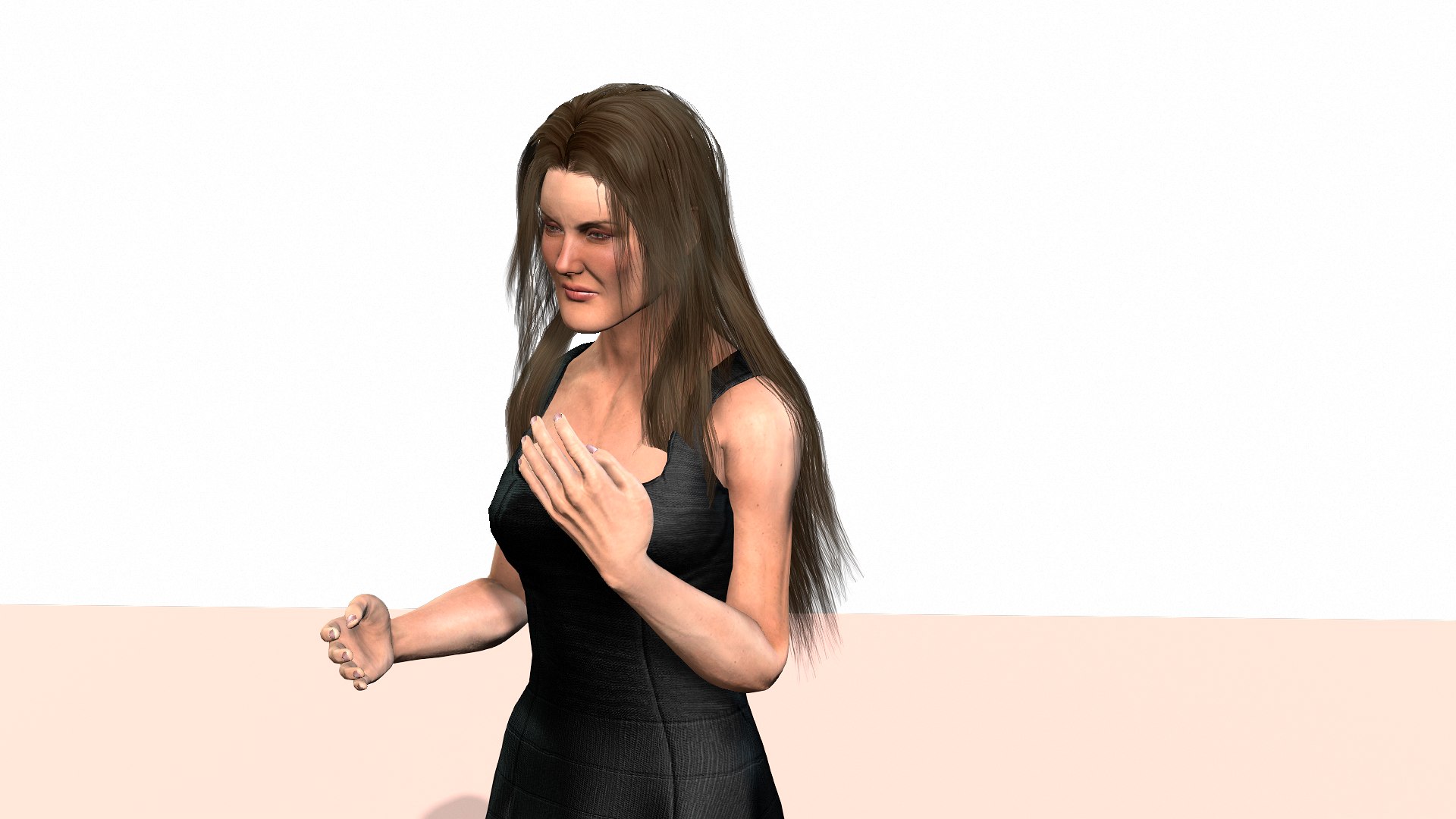 3D Girl Angry Model - TurboSquid 1683986