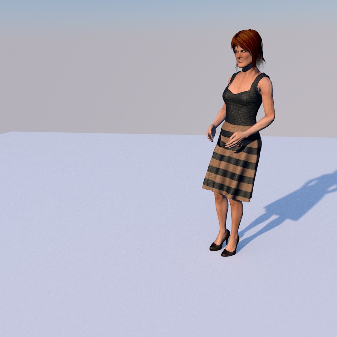 3D Girl Angry Model - TurboSquid 1683986