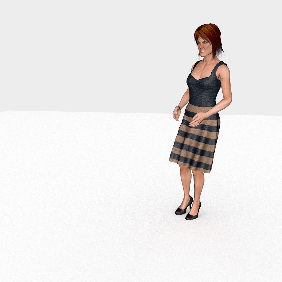 3D Girl Angry Model - TurboSquid 1683986