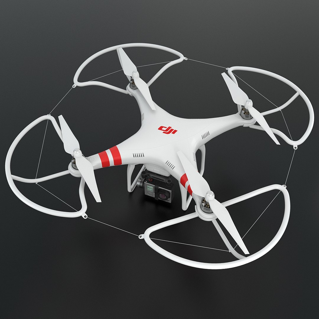 3d dji phantom 2 gopro