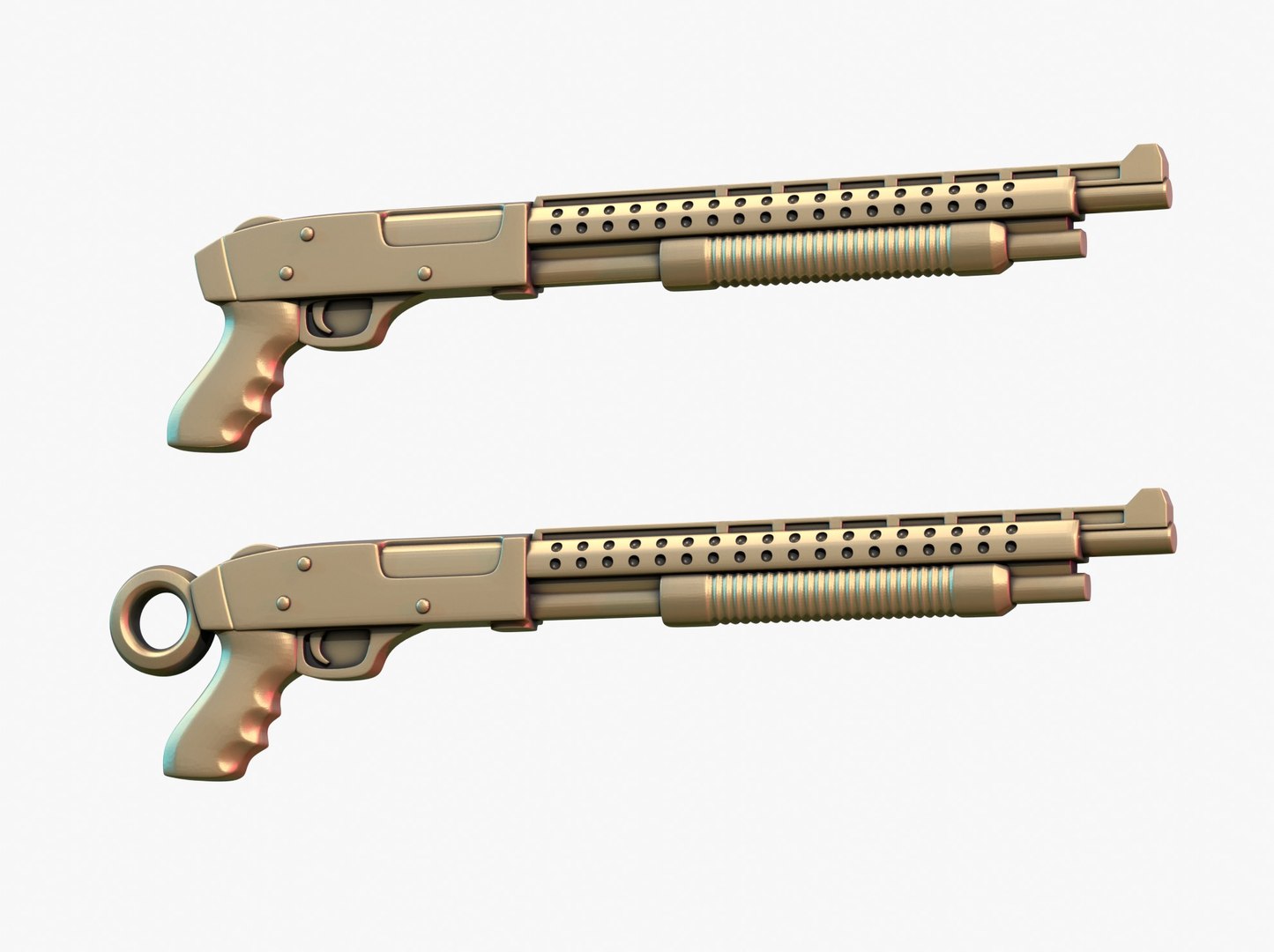 3D Gun IV And Pendant - TurboSquid 2423421