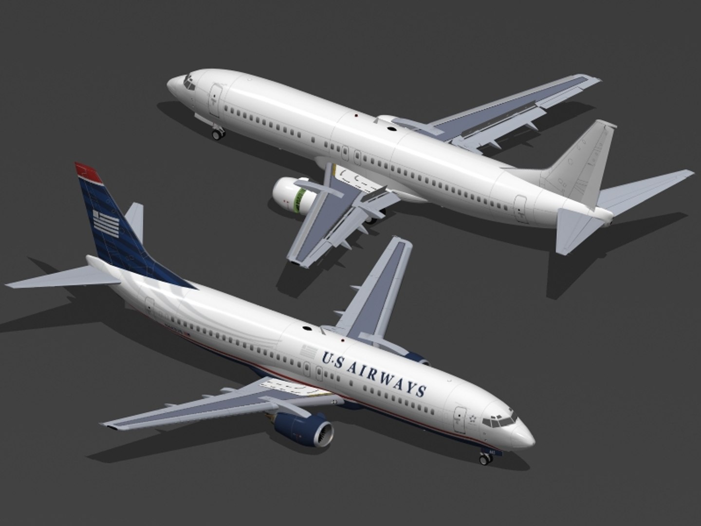 b 737-400 3d max