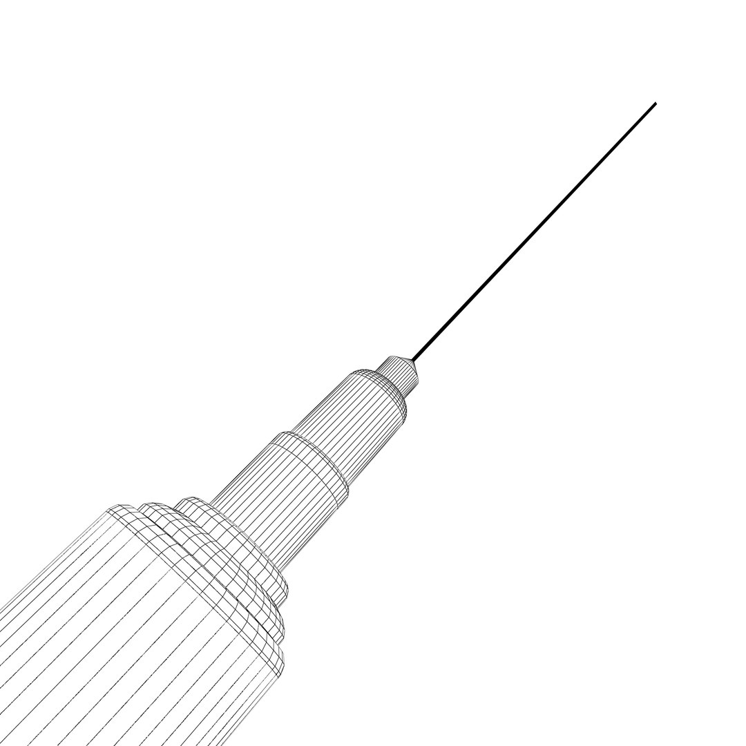 Syringe Model - TurboSquid 2230546