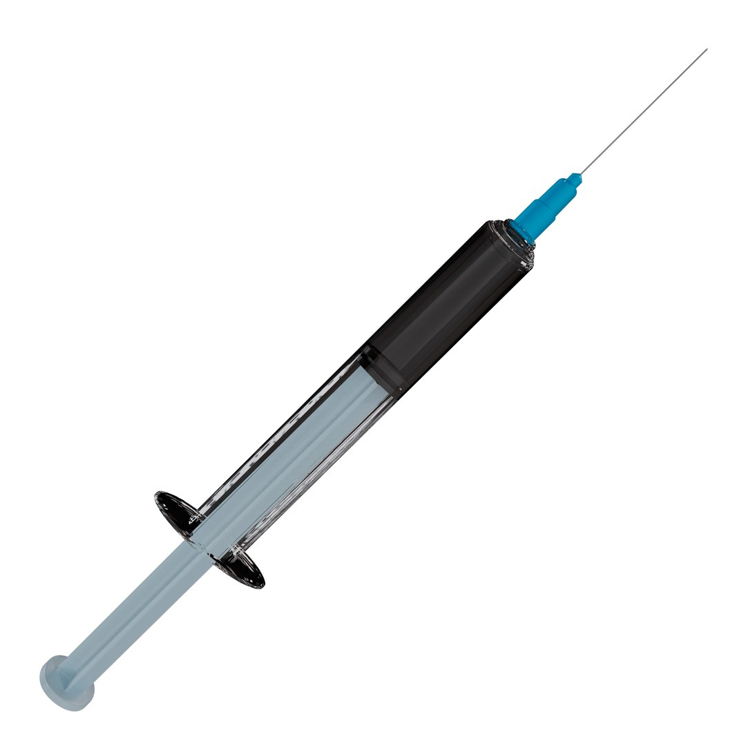 Syringe Model - TurboSquid 2230546