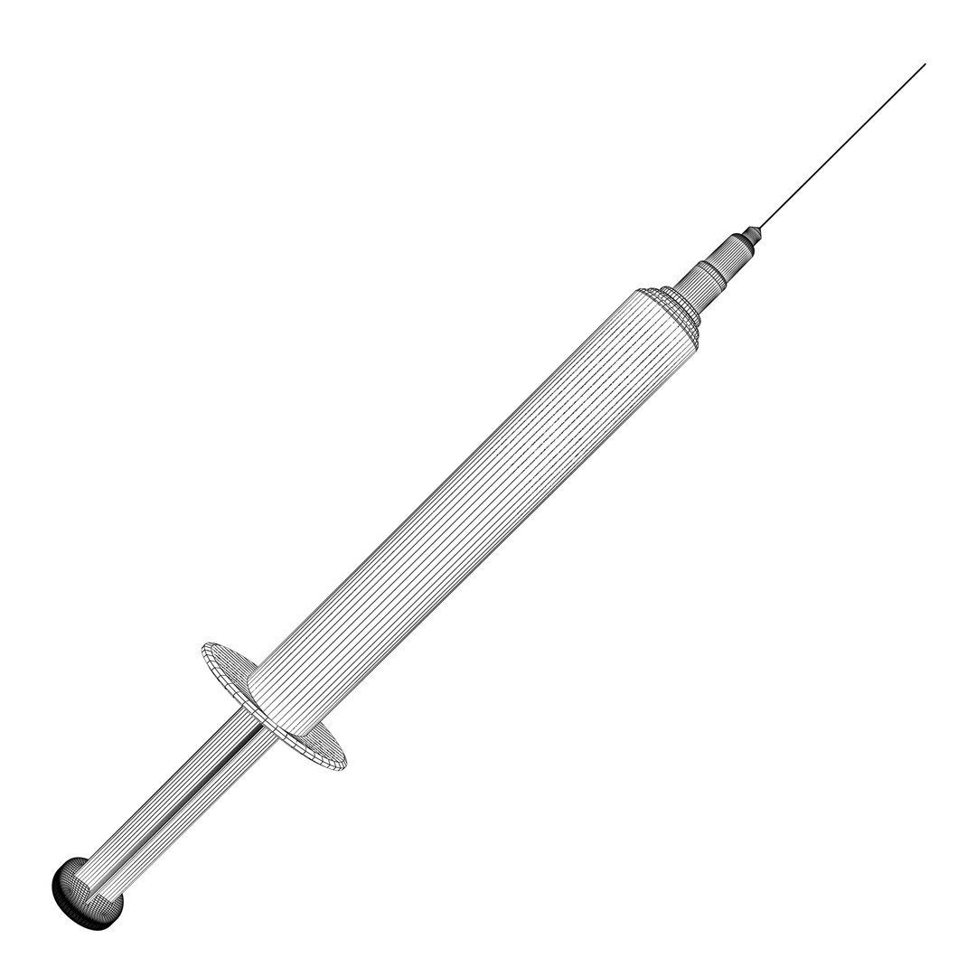 Syringe Model - TurboSquid 2230546