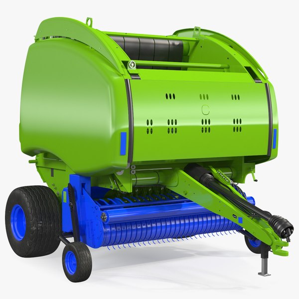 3D wrapper machine bales model - TurboSquid 1708723
