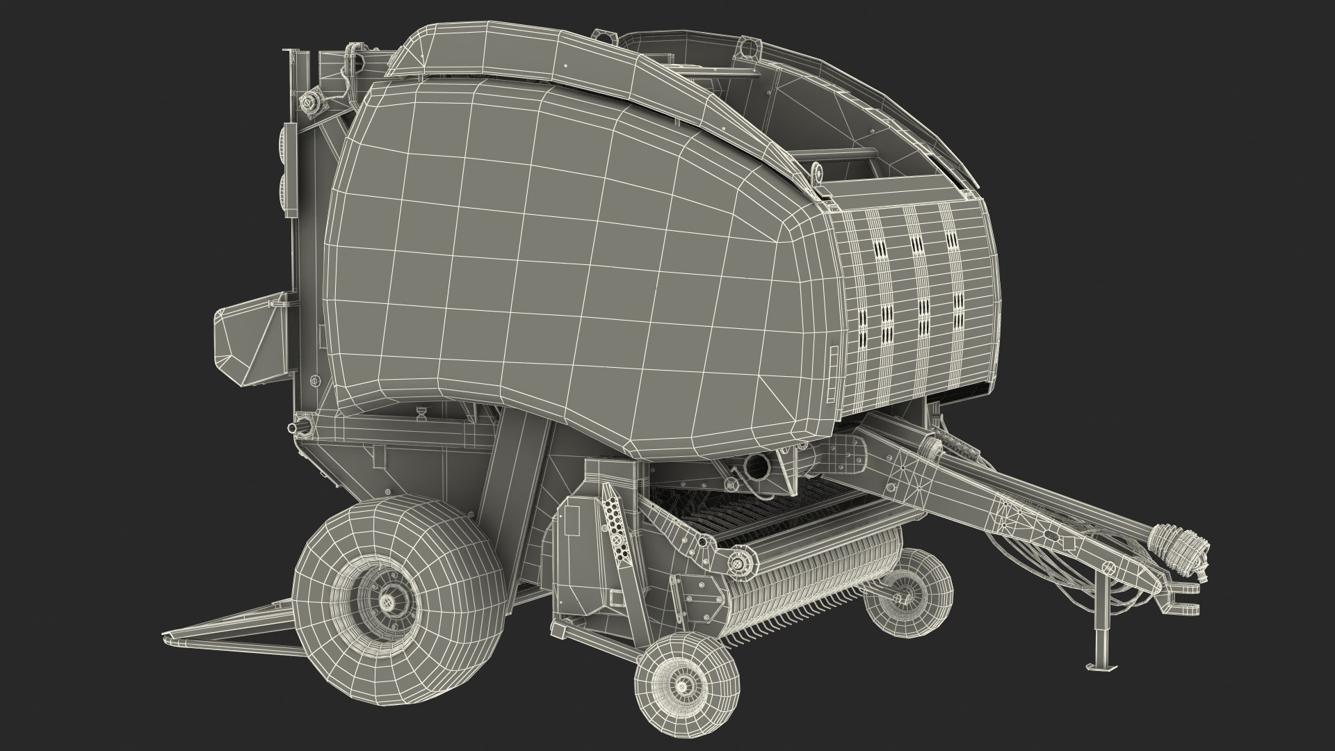 3D wrapper machine bales model - TurboSquid 1708723