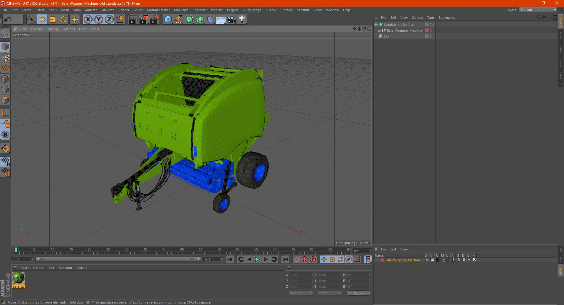 3D wrapper machine bales model - TurboSquid 1708723