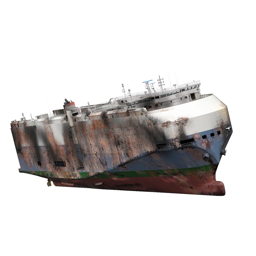 Burnt ship Felicity Ace model - TurboSquid 1893709