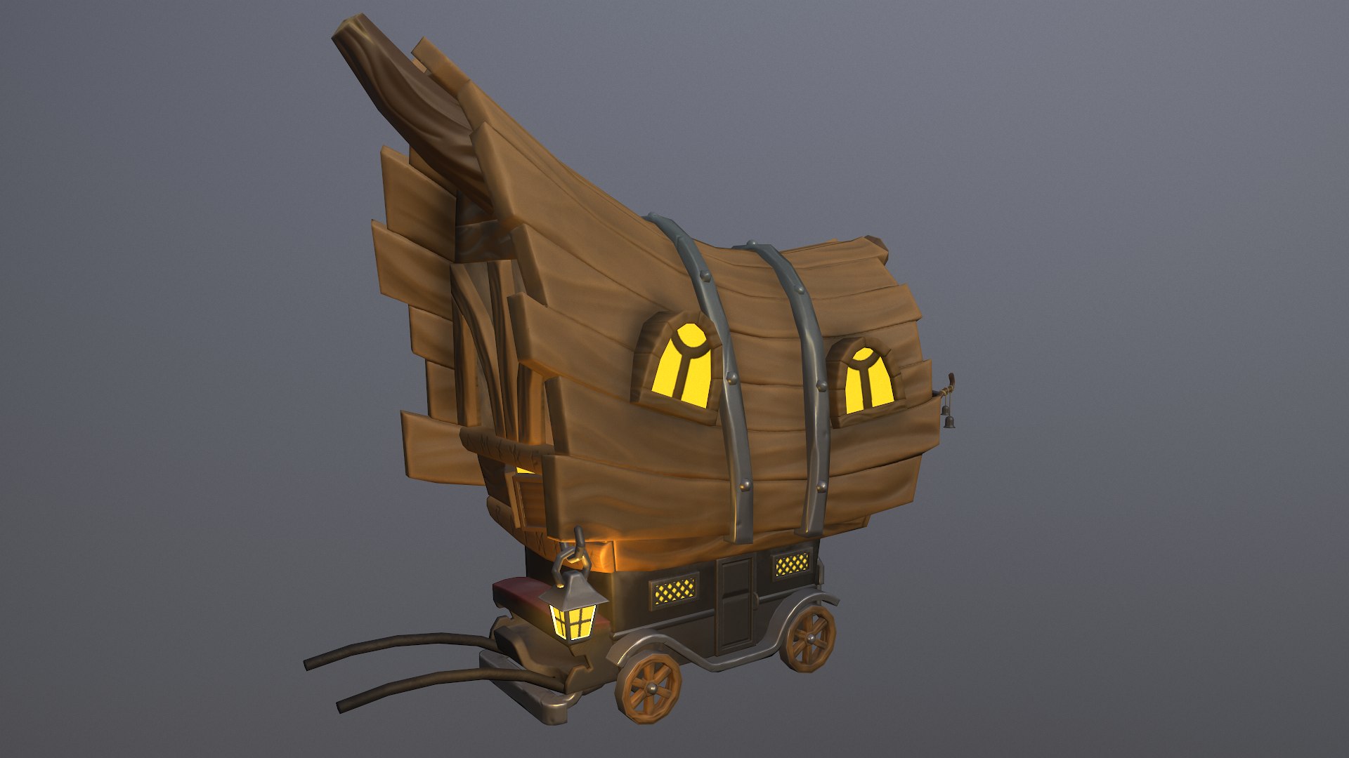 3D Stylized Wagon Model - TurboSquid 1993311