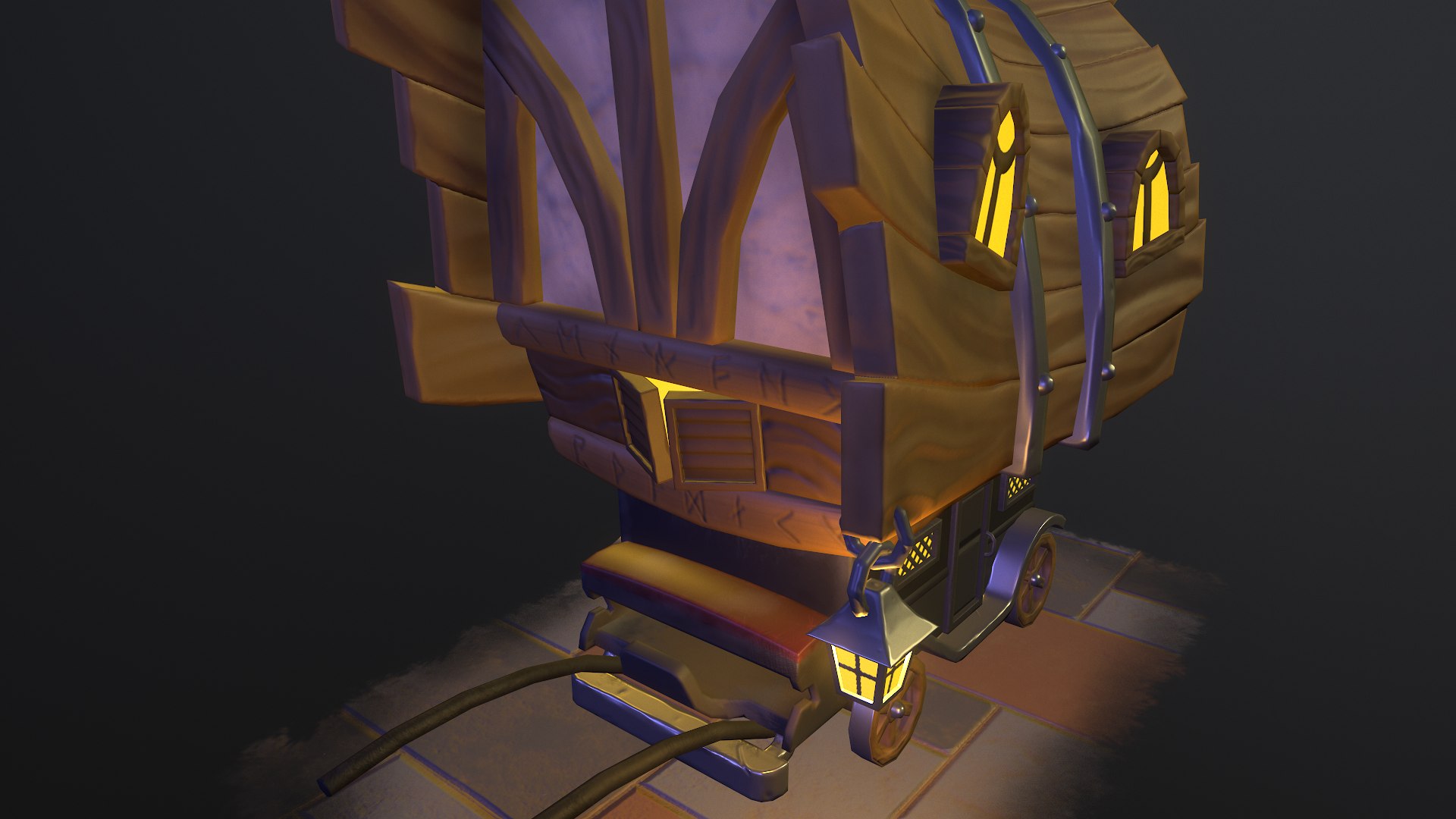 3D Stylized Wagon Model - TurboSquid 1993311