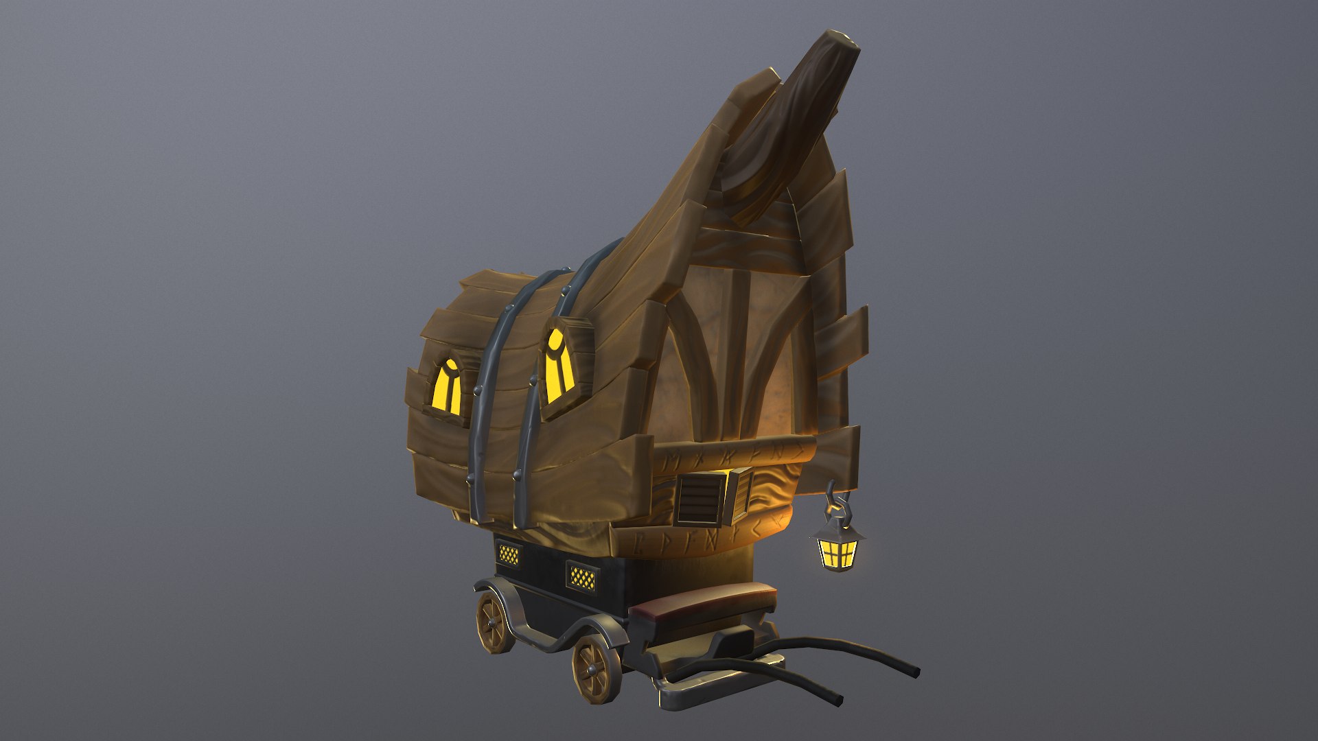 3D Stylized Wagon Model - TurboSquid 1993311