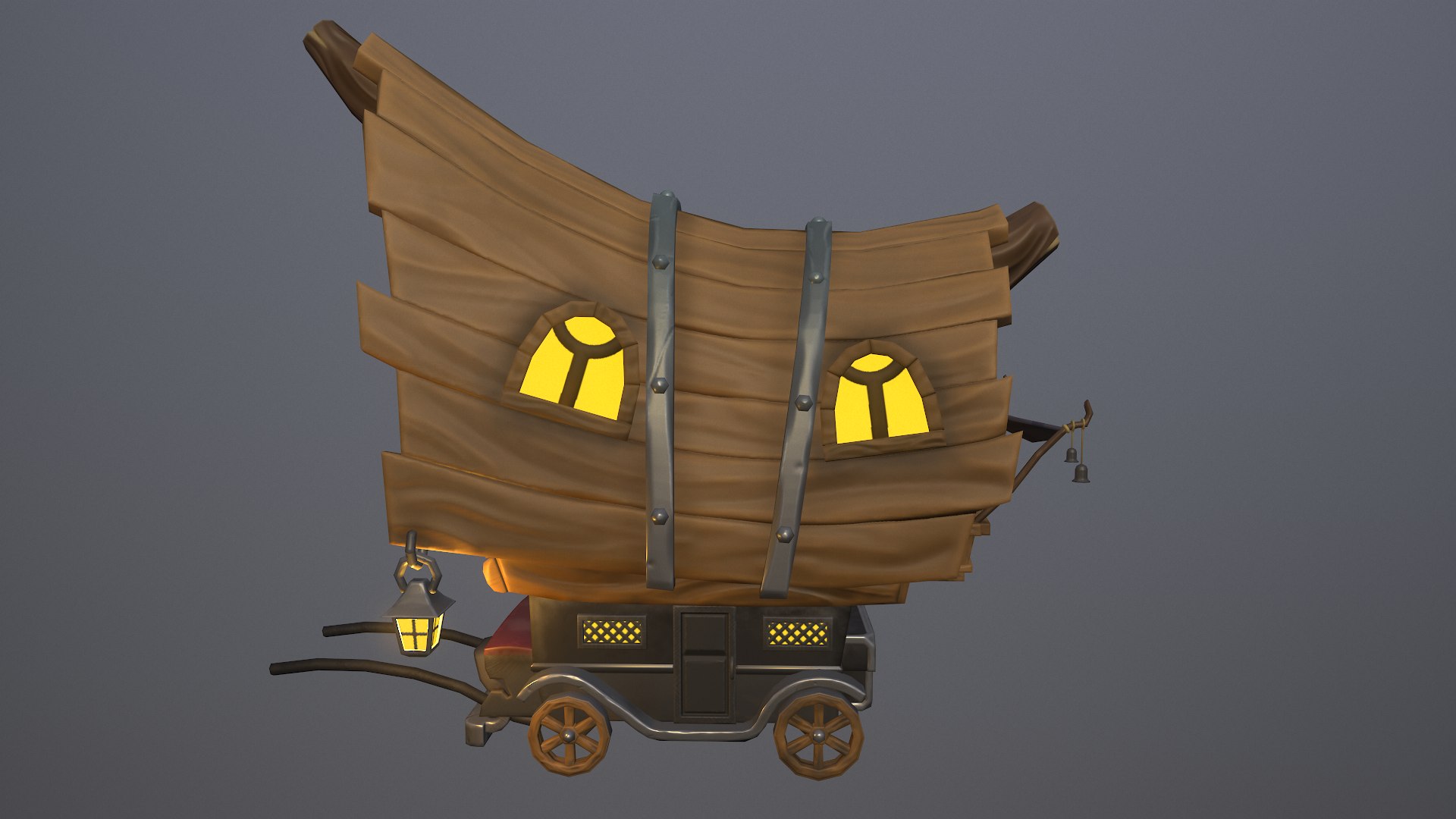 3D Stylized Wagon Model - TurboSquid 1993311