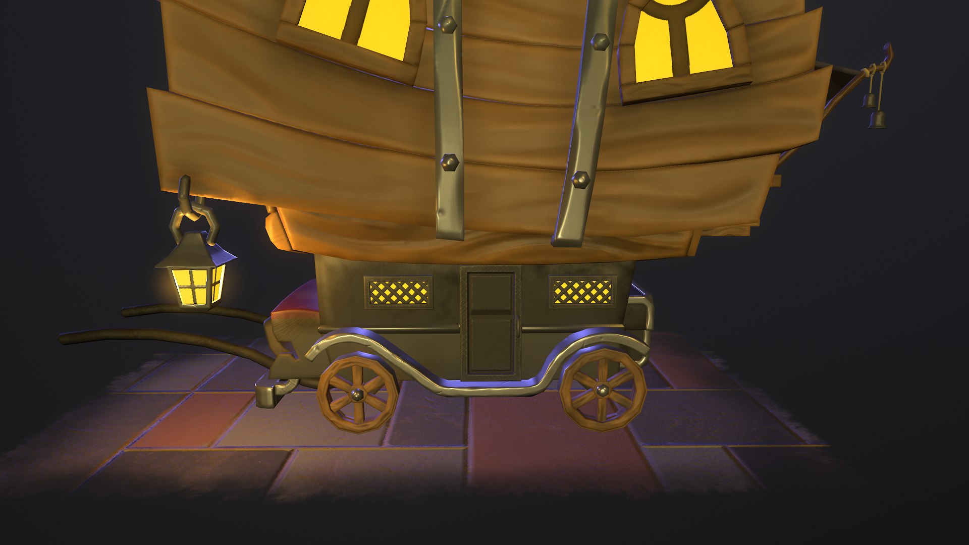 3D Stylized Wagon Model - TurboSquid 1993311
