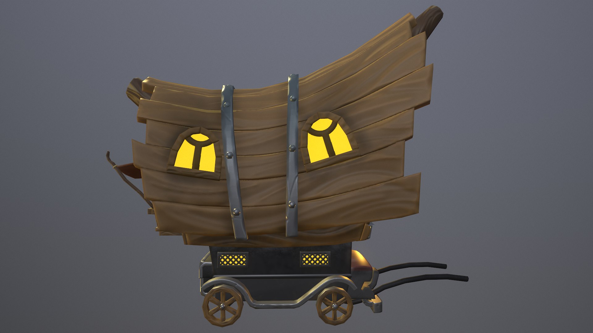 3D Stylized Wagon Model - TurboSquid 1993311