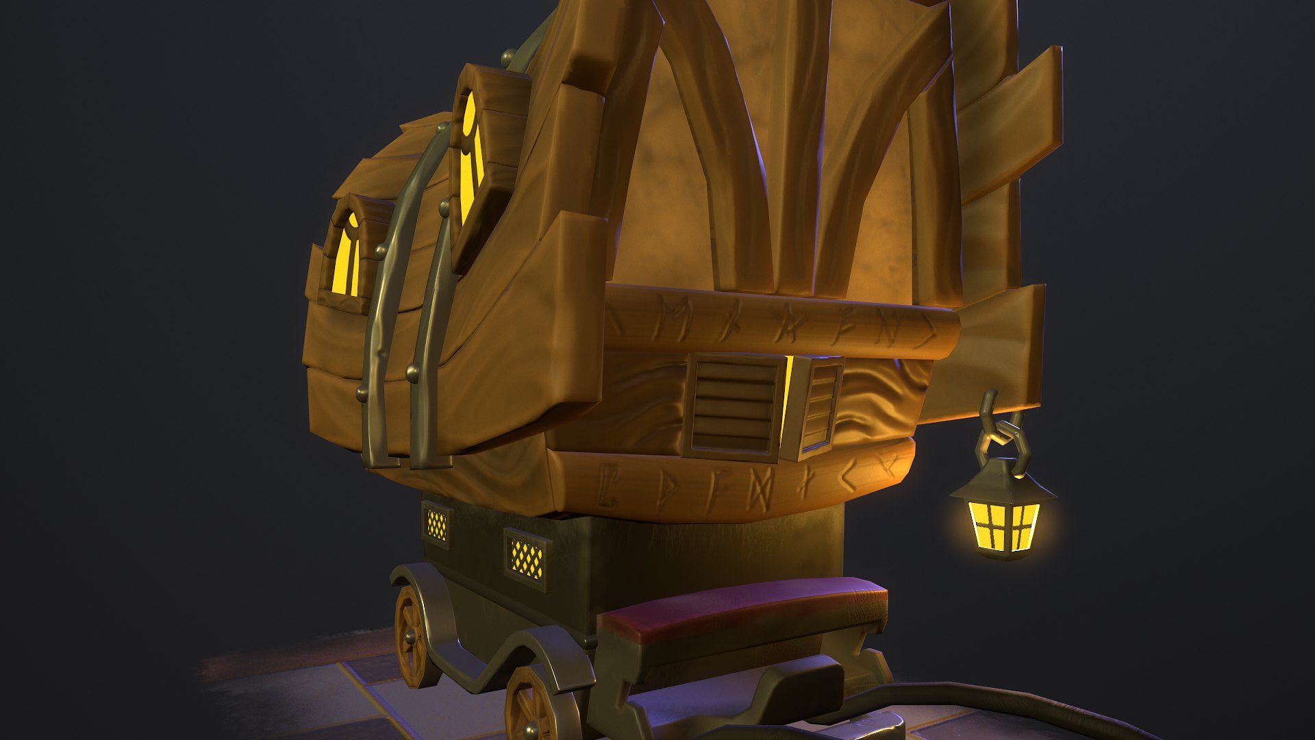 3D Stylized Wagon Model - TurboSquid 1993311