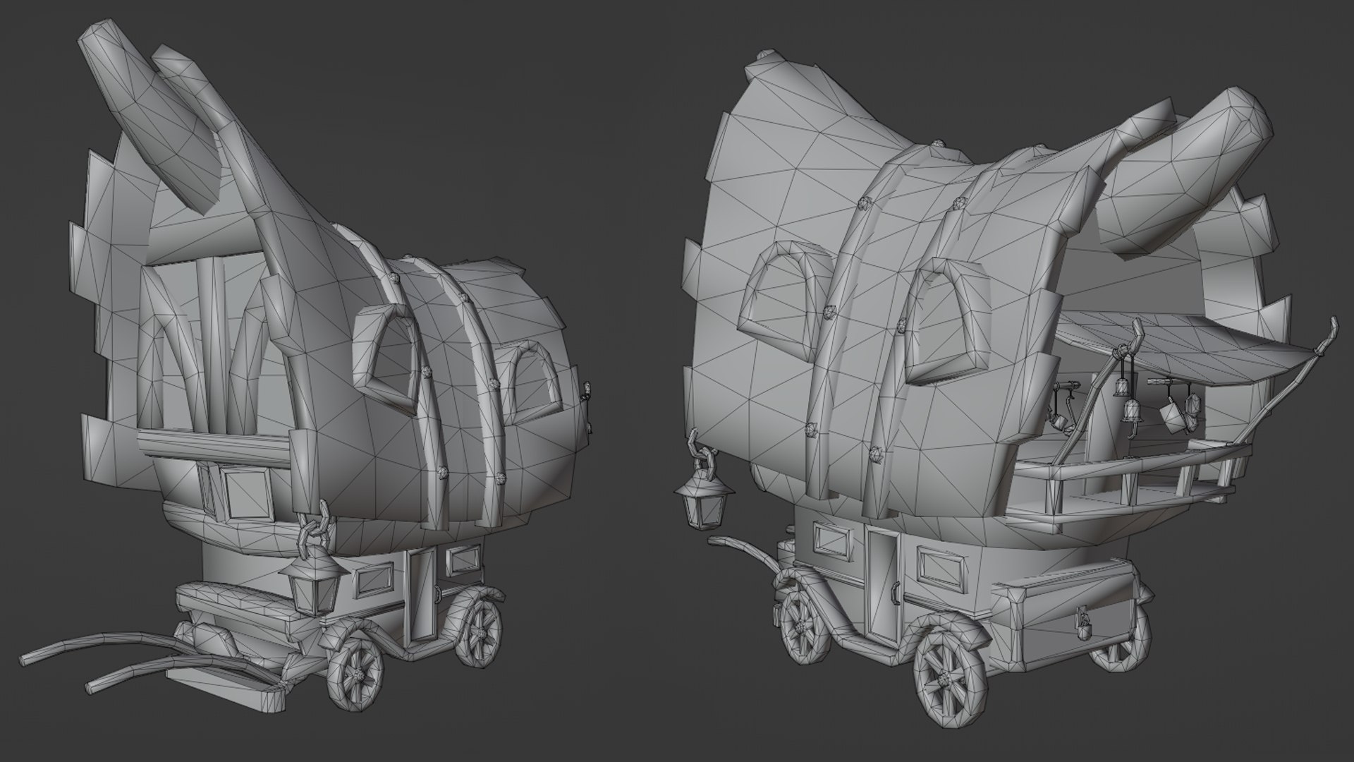 3D Stylized Wagon Model - TurboSquid 1993311