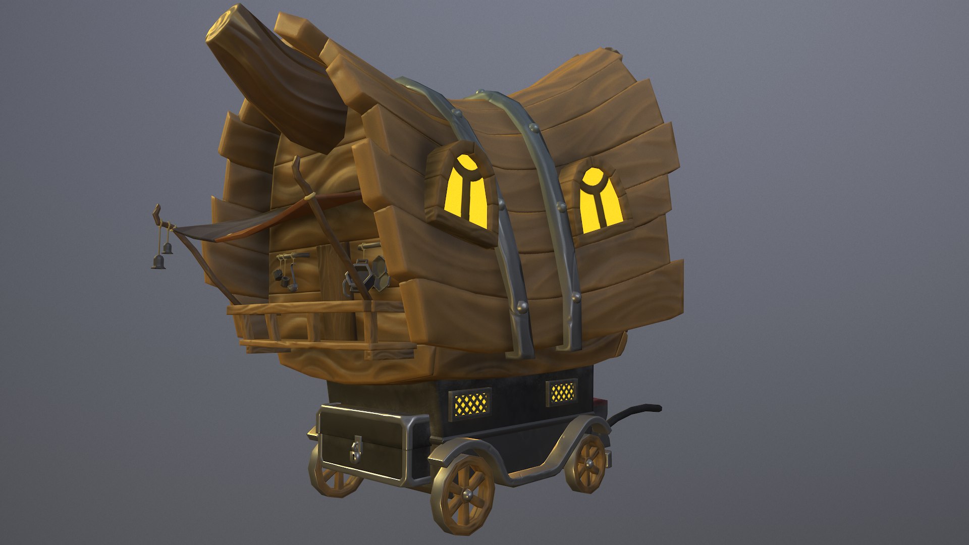 3D Stylized Wagon Model - TurboSquid 1993311