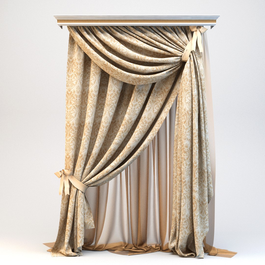 Curtain Draperies Obj