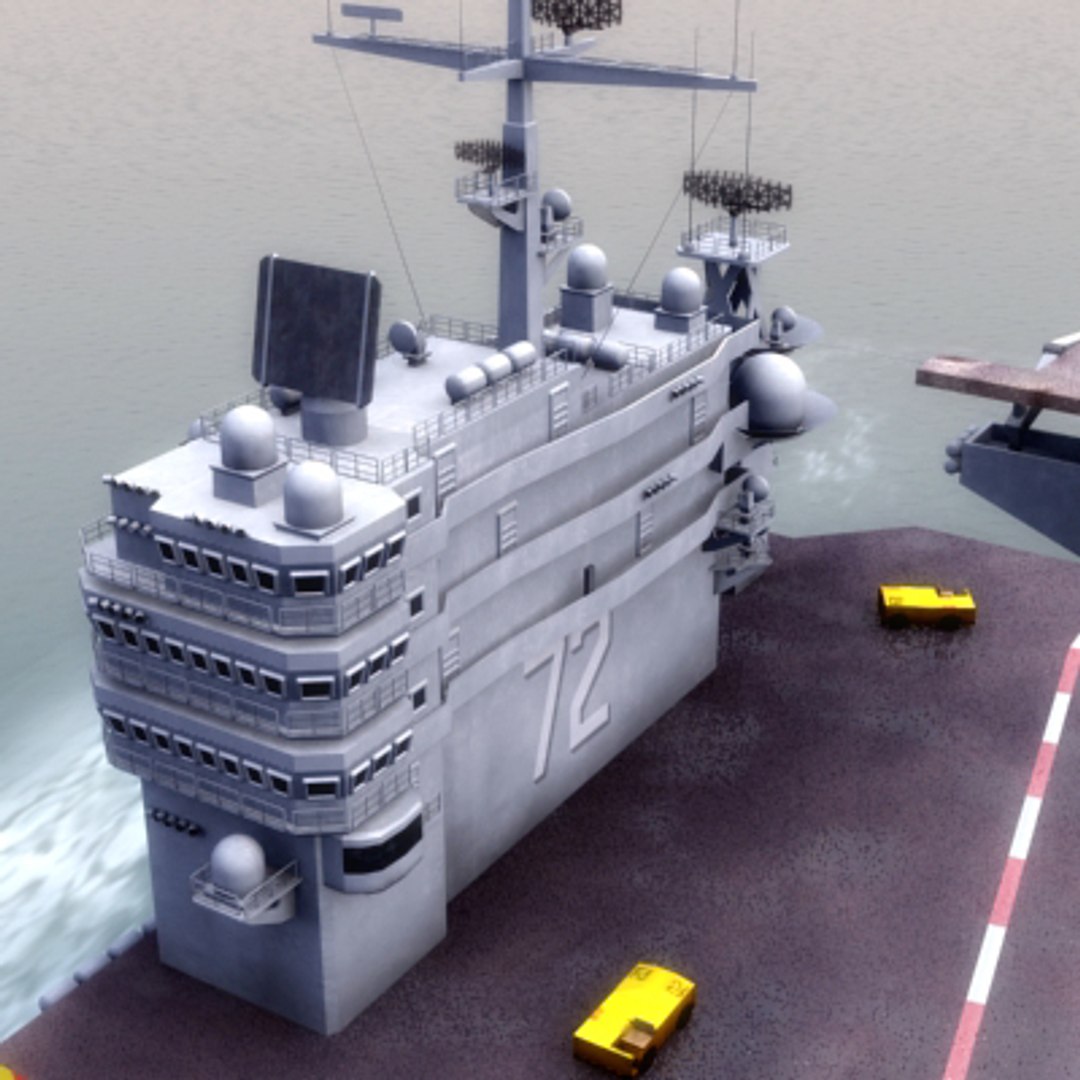 Cvn-72 Aircraft Carrier Cvn 3d 3ds