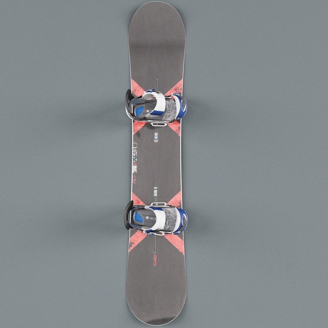 3d Snowboard V2 Model