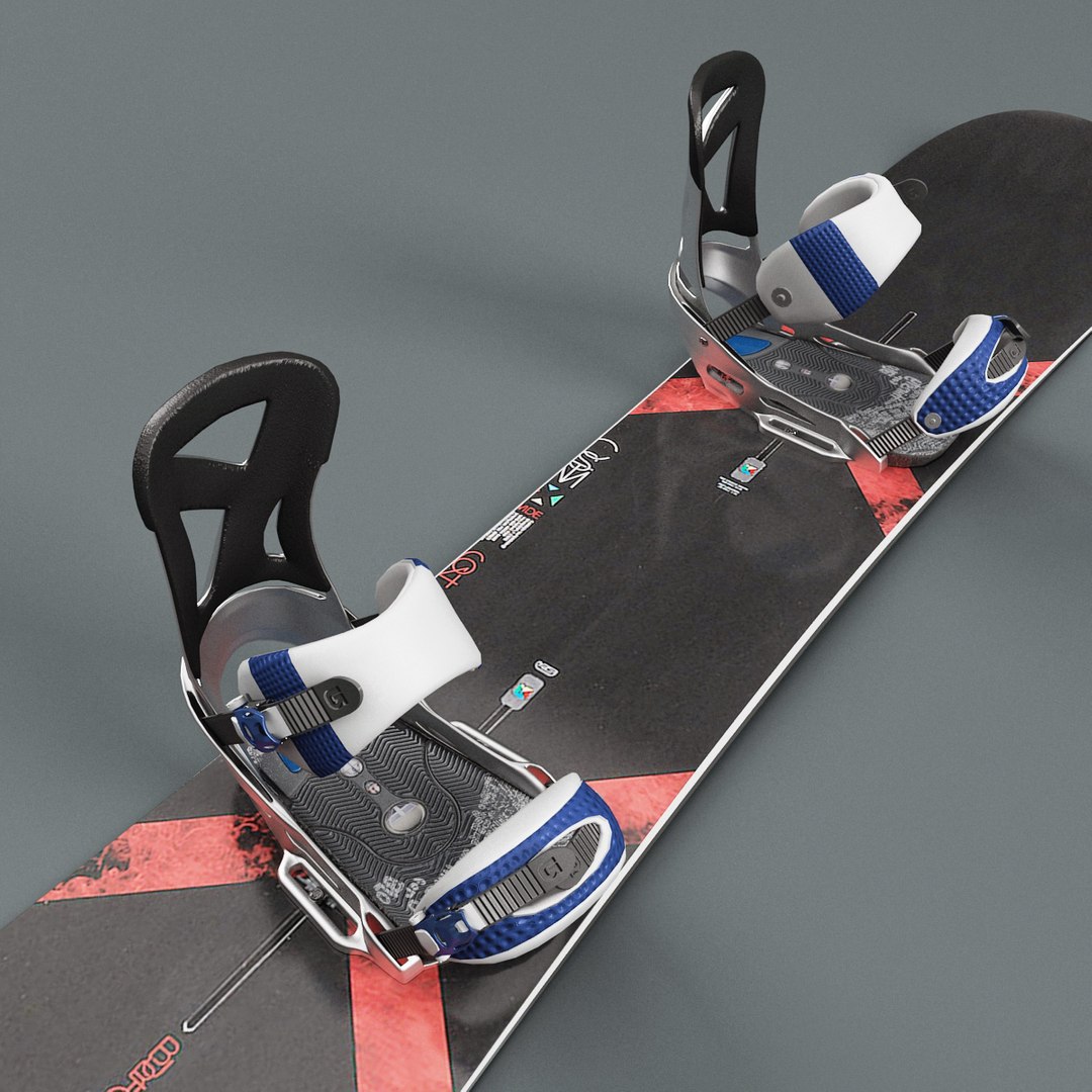3d Snowboard V2 Model