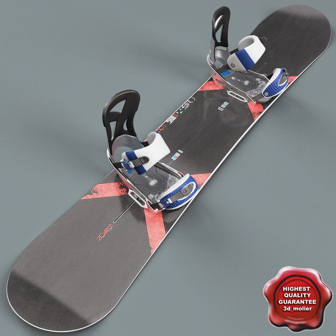 3d snowboard v2 model