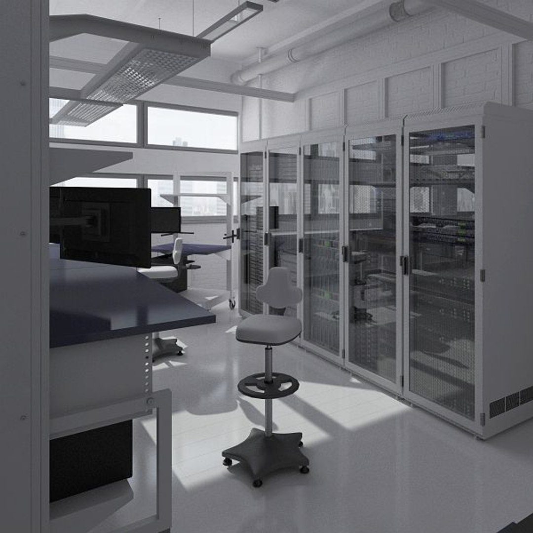 3d model scientific laboratory