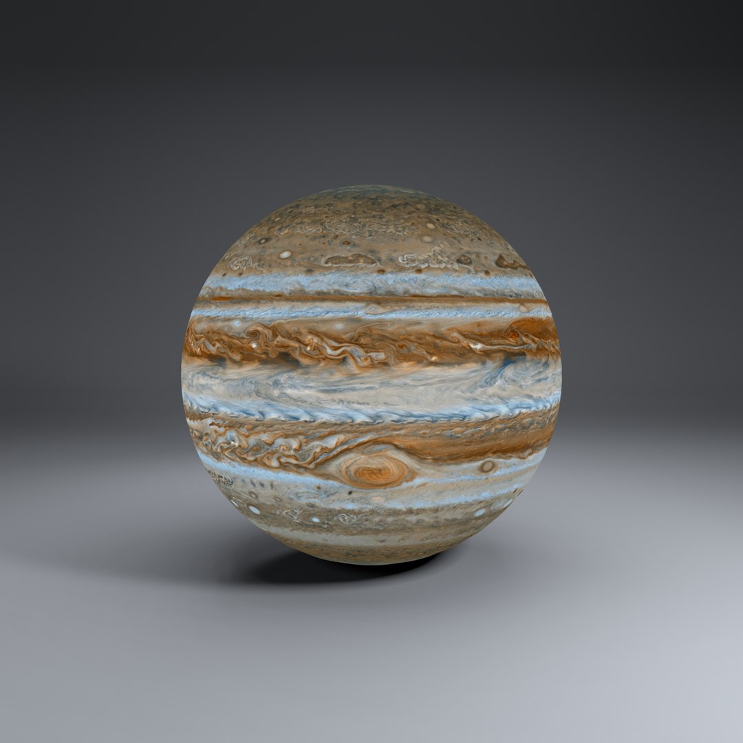 8k Jupiter 3d Model