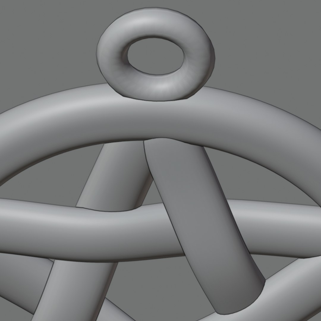 3D Pendant Pentagram Model - TurboSquid 2080086