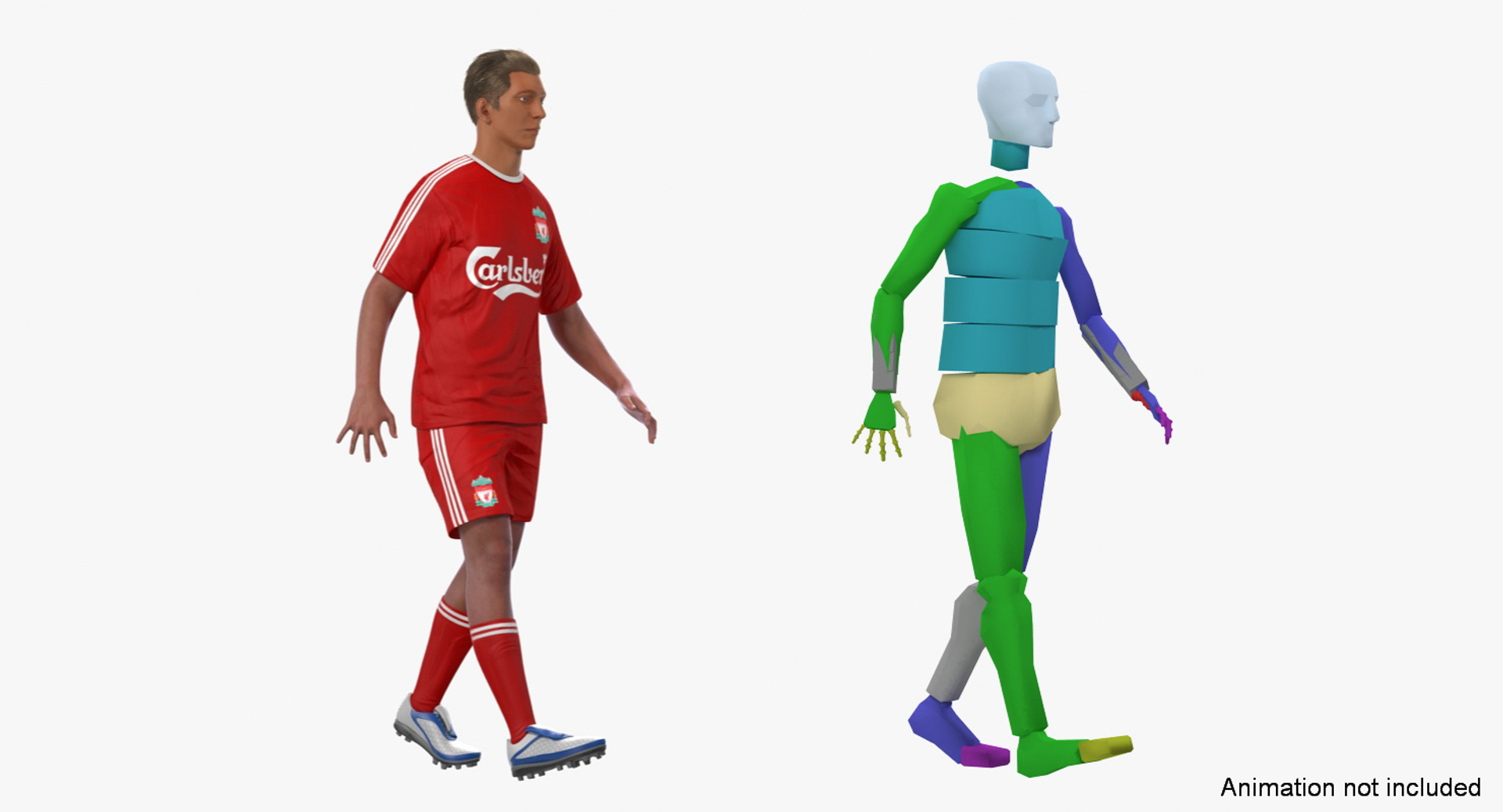Soccer football player liverpool 3D model - TurboSquid 1314157