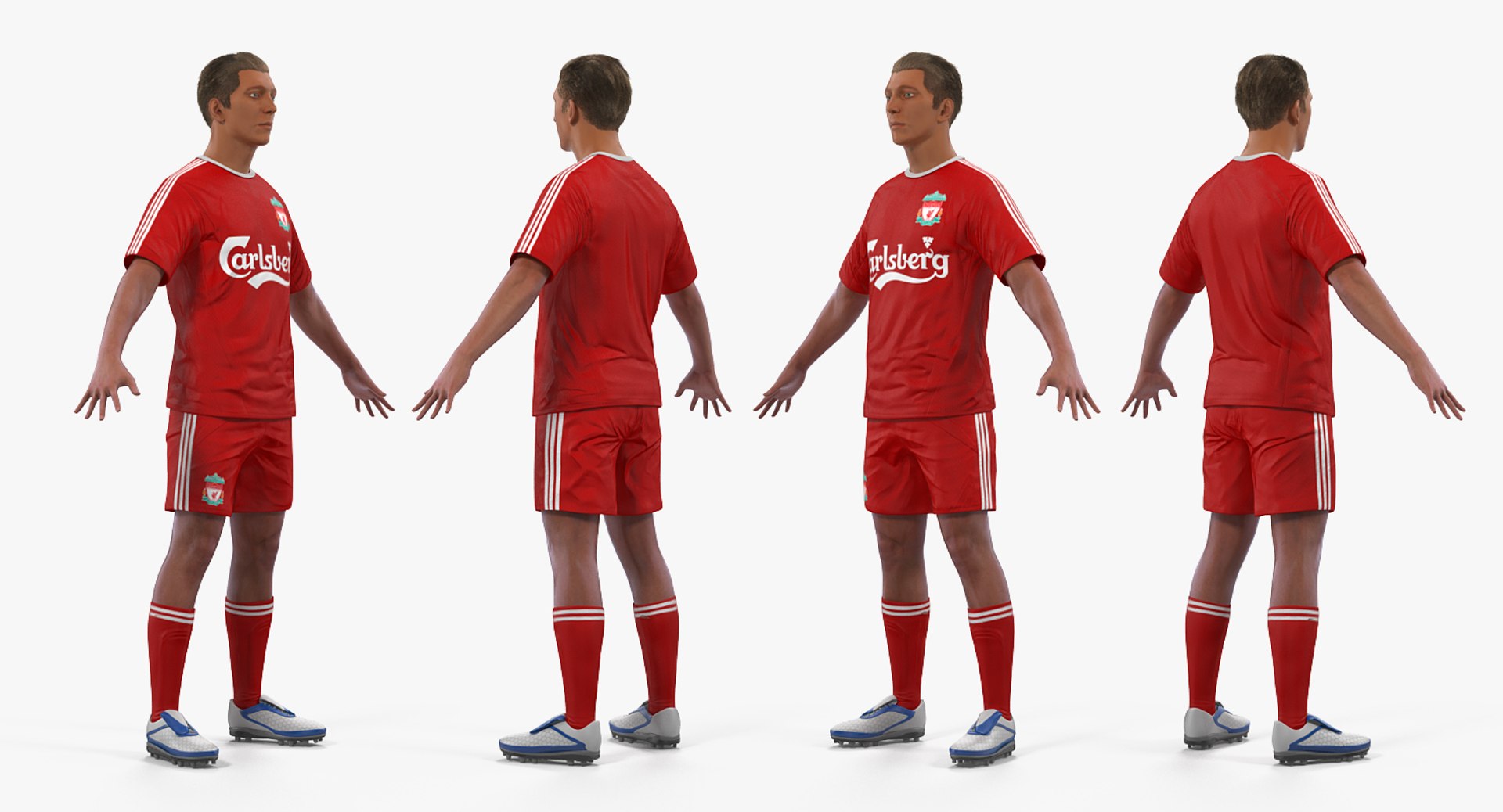 Soccer football player liverpool 3D model - TurboSquid 1314157