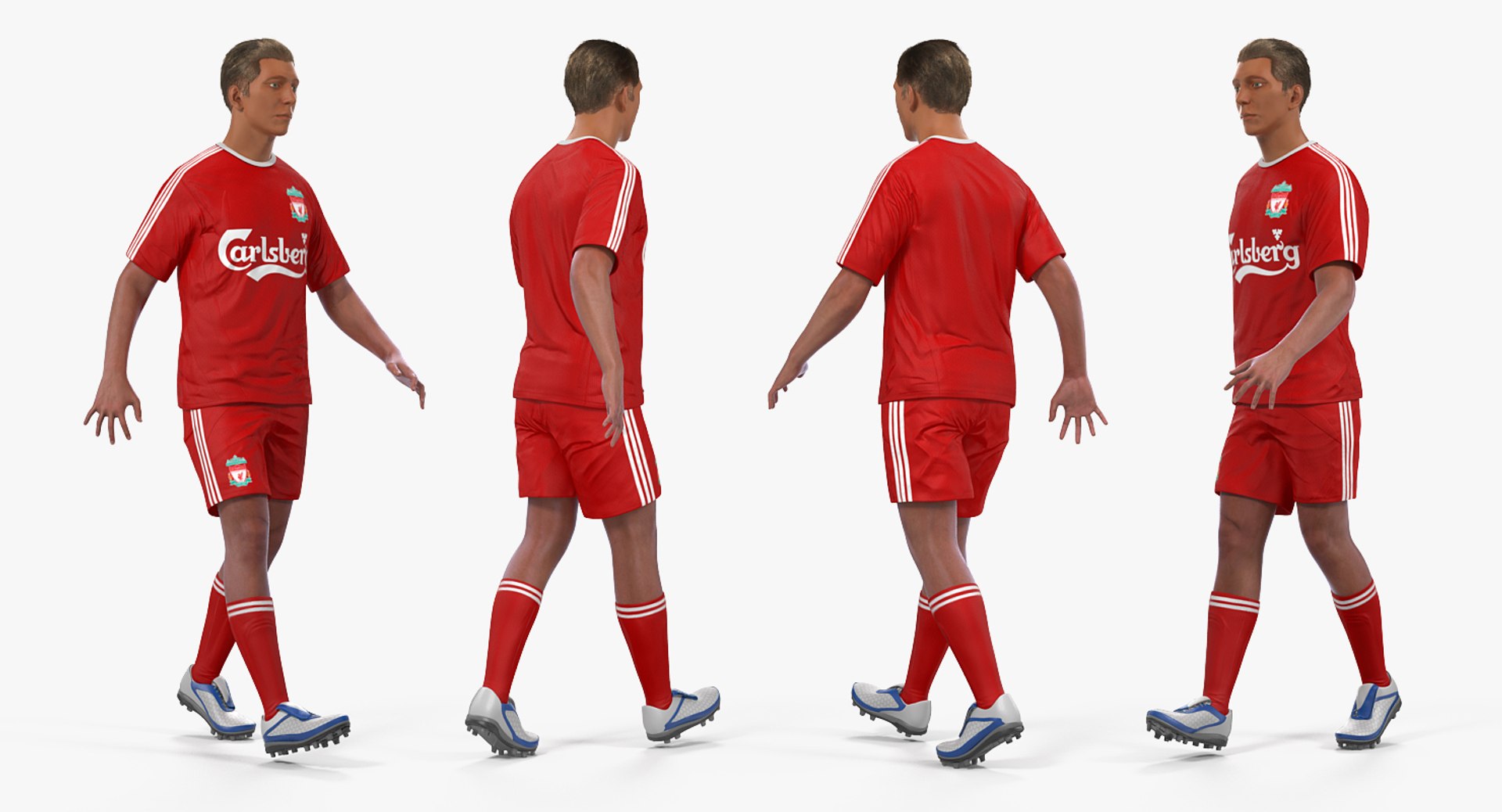 Soccer football player liverpool 3D model - TurboSquid 1314157