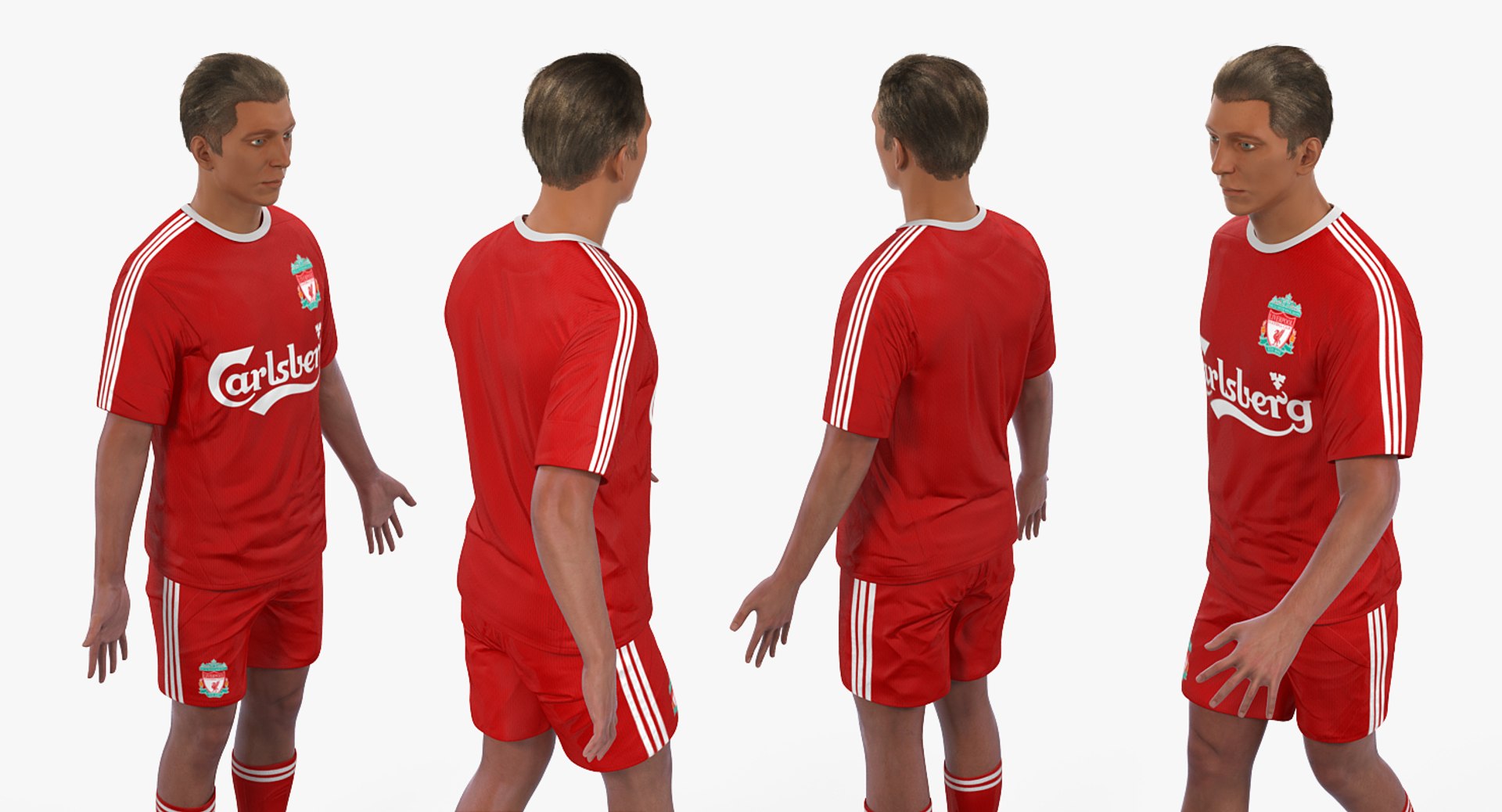 Soccer football player liverpool 3D model - TurboSquid 1314157