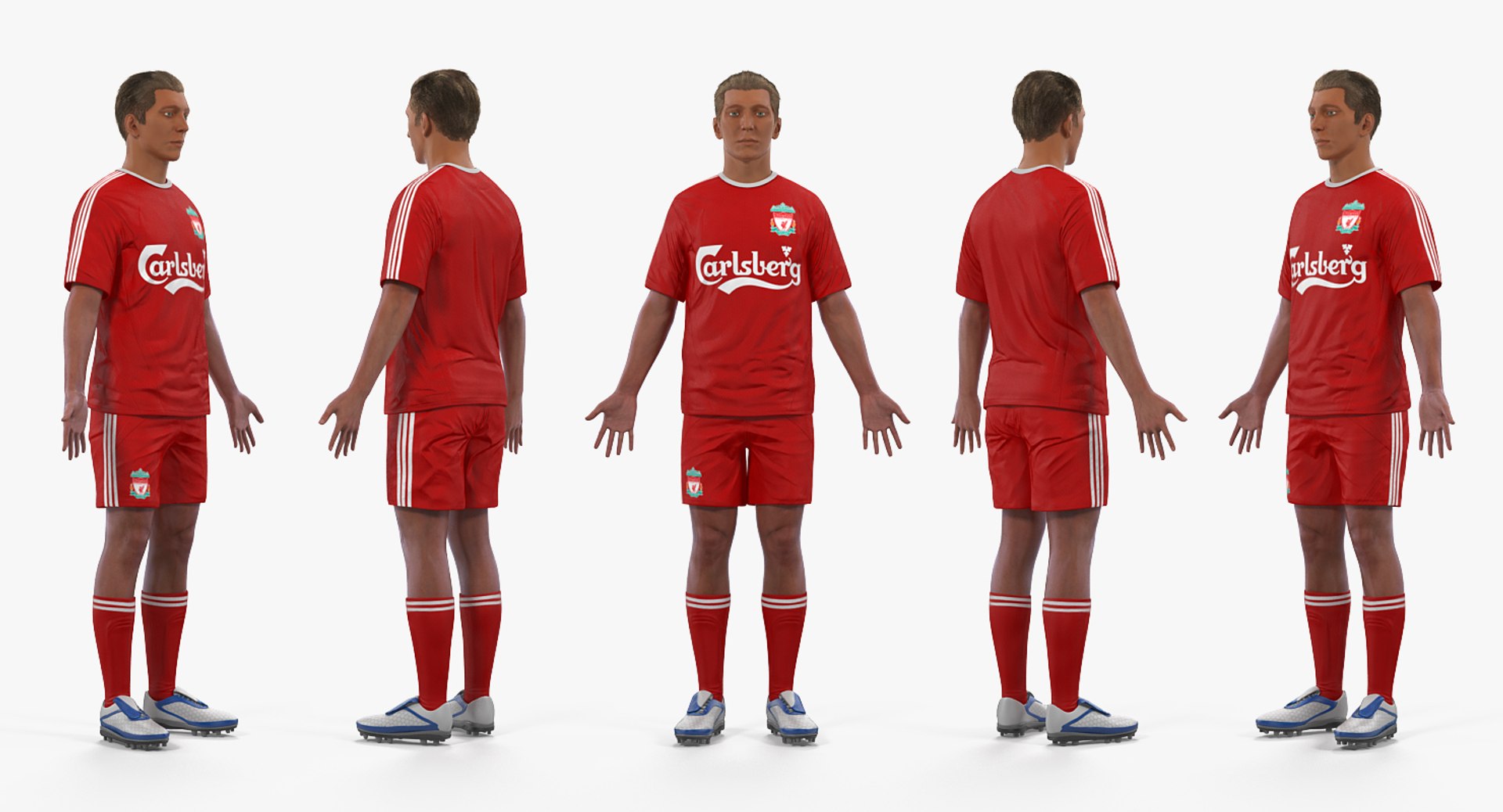 Soccer football player liverpool 3D model - TurboSquid 1314157