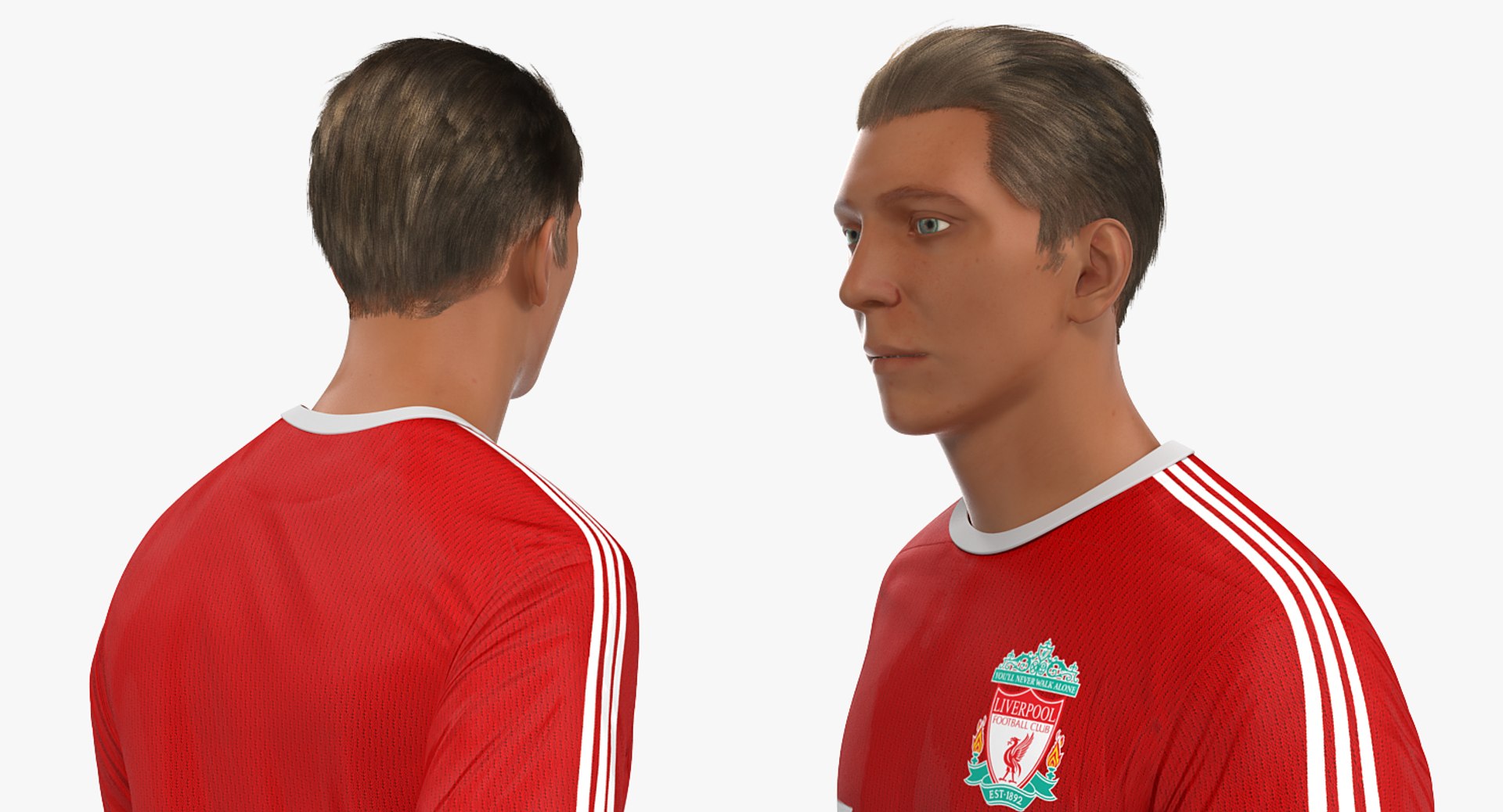 Soccer football player liverpool 3D model - TurboSquid 1314157