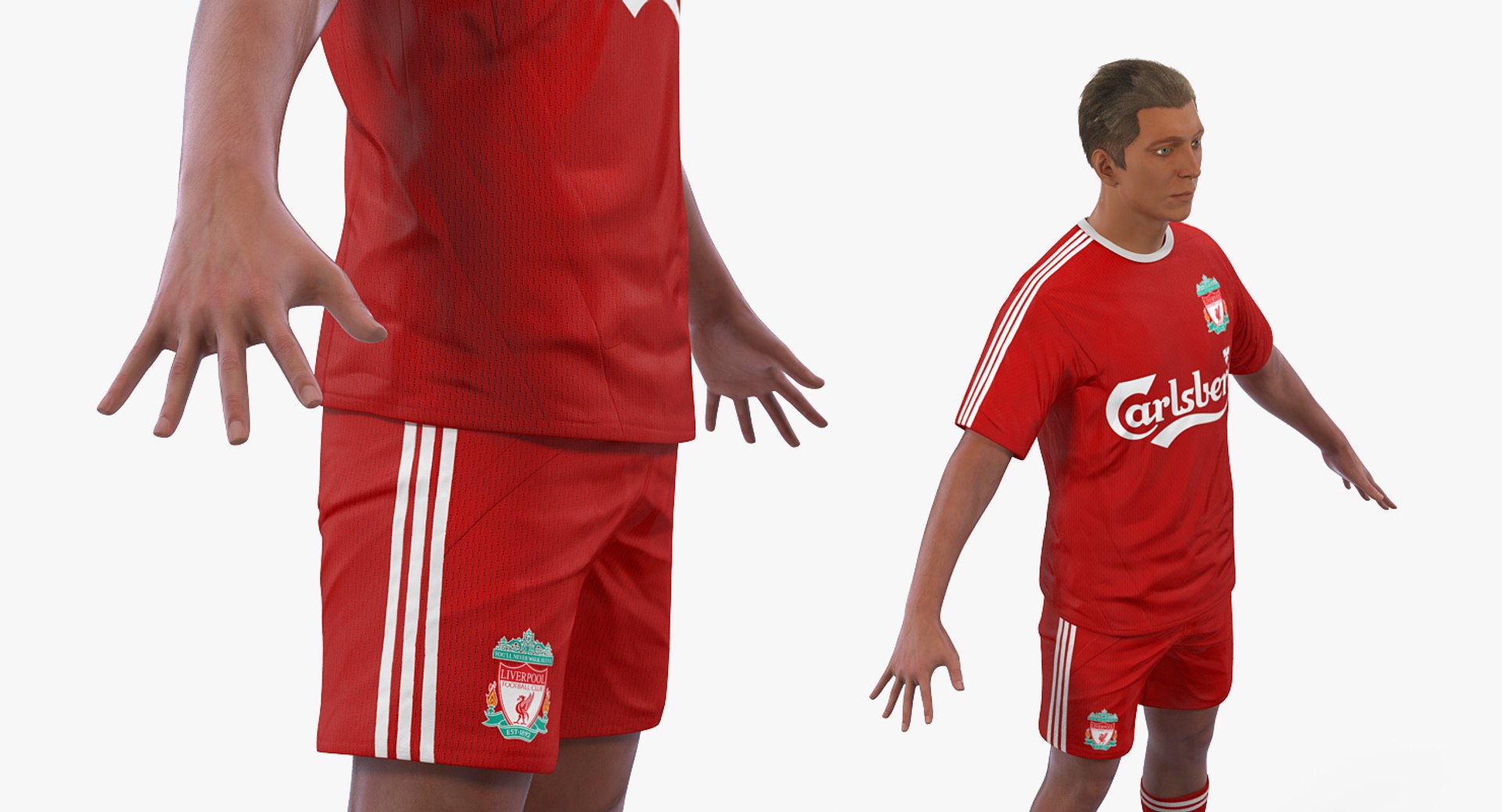 Soccer football player liverpool 3D model - TurboSquid 1314157