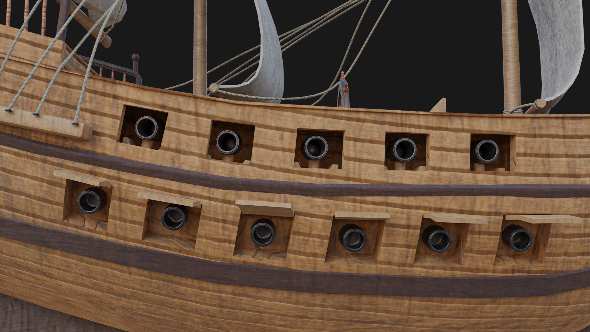 Sail Battleship 3D Model - TurboSquid 1787288