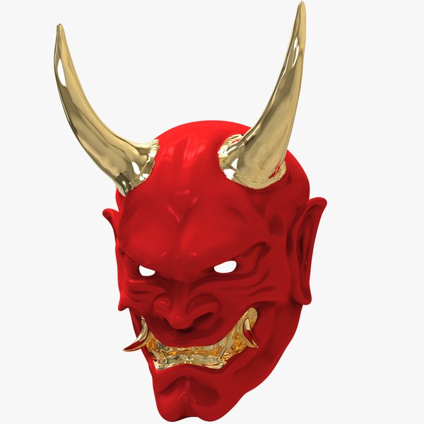 modelo 3d Máscara Demonio Oni - TurboSquid 2024122