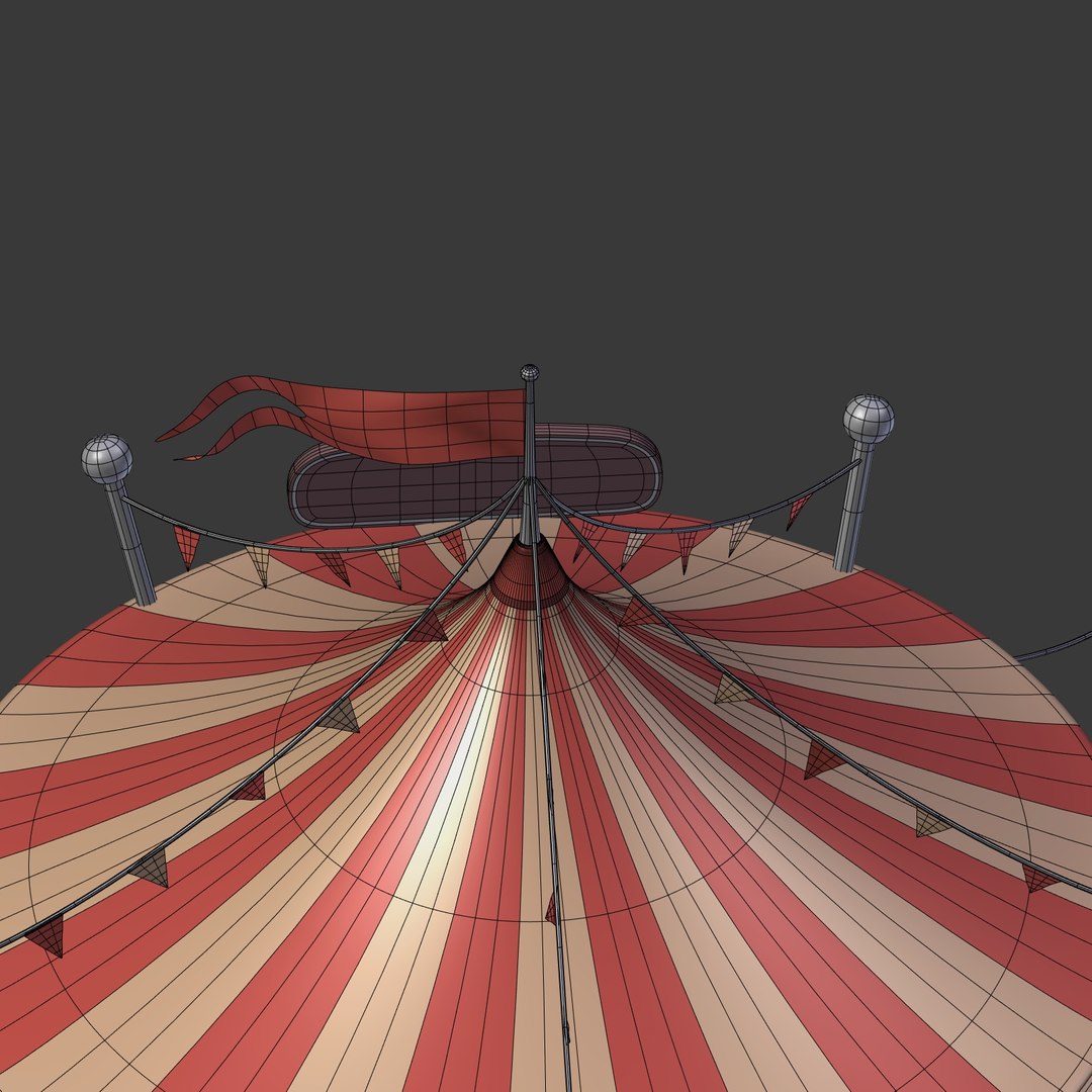 Cartoon circus 3D model - TurboSquid 1289311