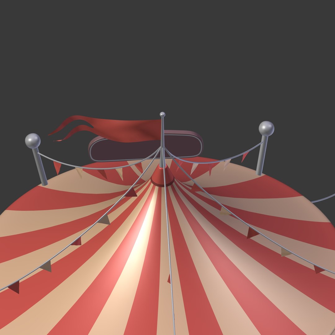 Cartoon circus 3D model - TurboSquid 1289311
