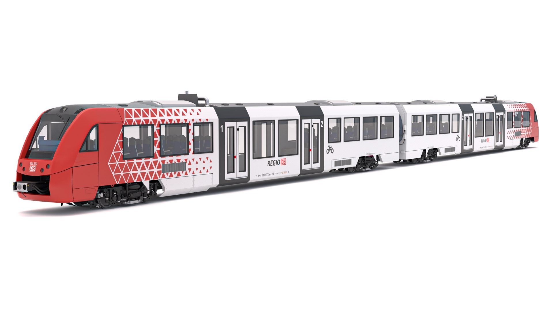 DB Regio Sudwest Alstom Coradia LINT 54 Train 3D Model - TurboSquid 2345899