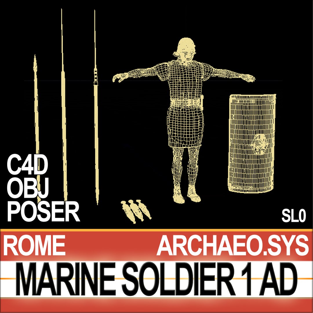 Ancient Roman Marine Soldier 3D - TurboSquid 1271005