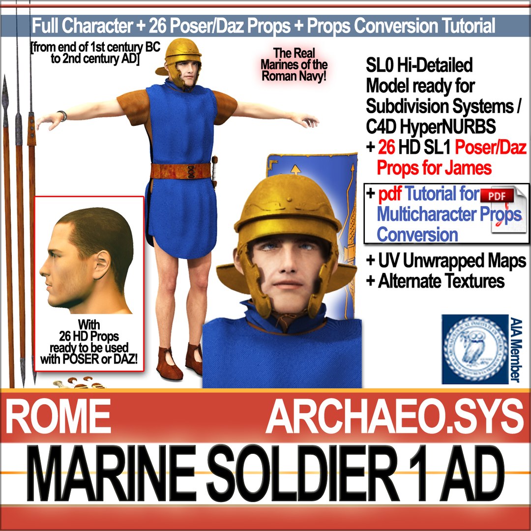 Ancient Roman Marine Soldier 3D - TurboSquid 1271005