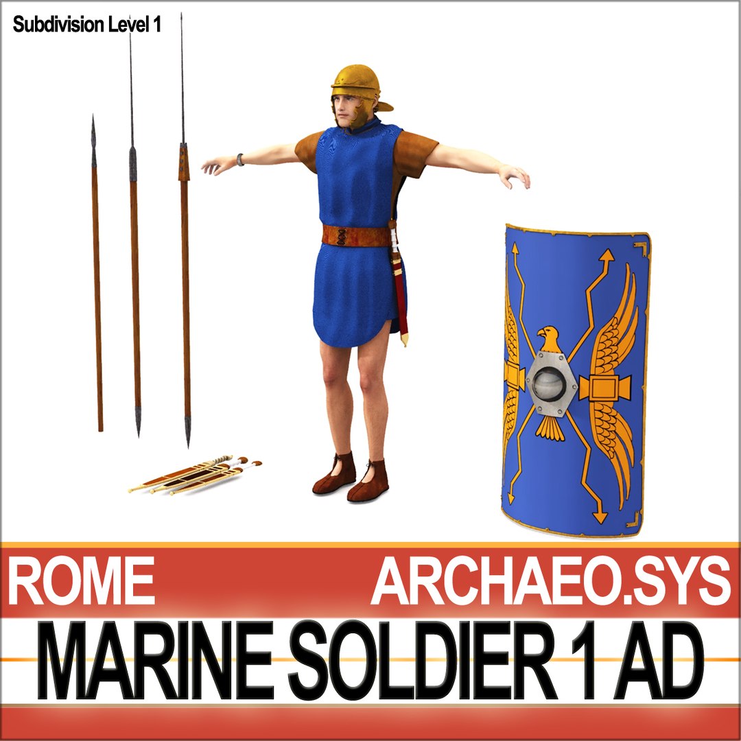 Ancient Roman Marine Soldier 3D - TurboSquid 1271005