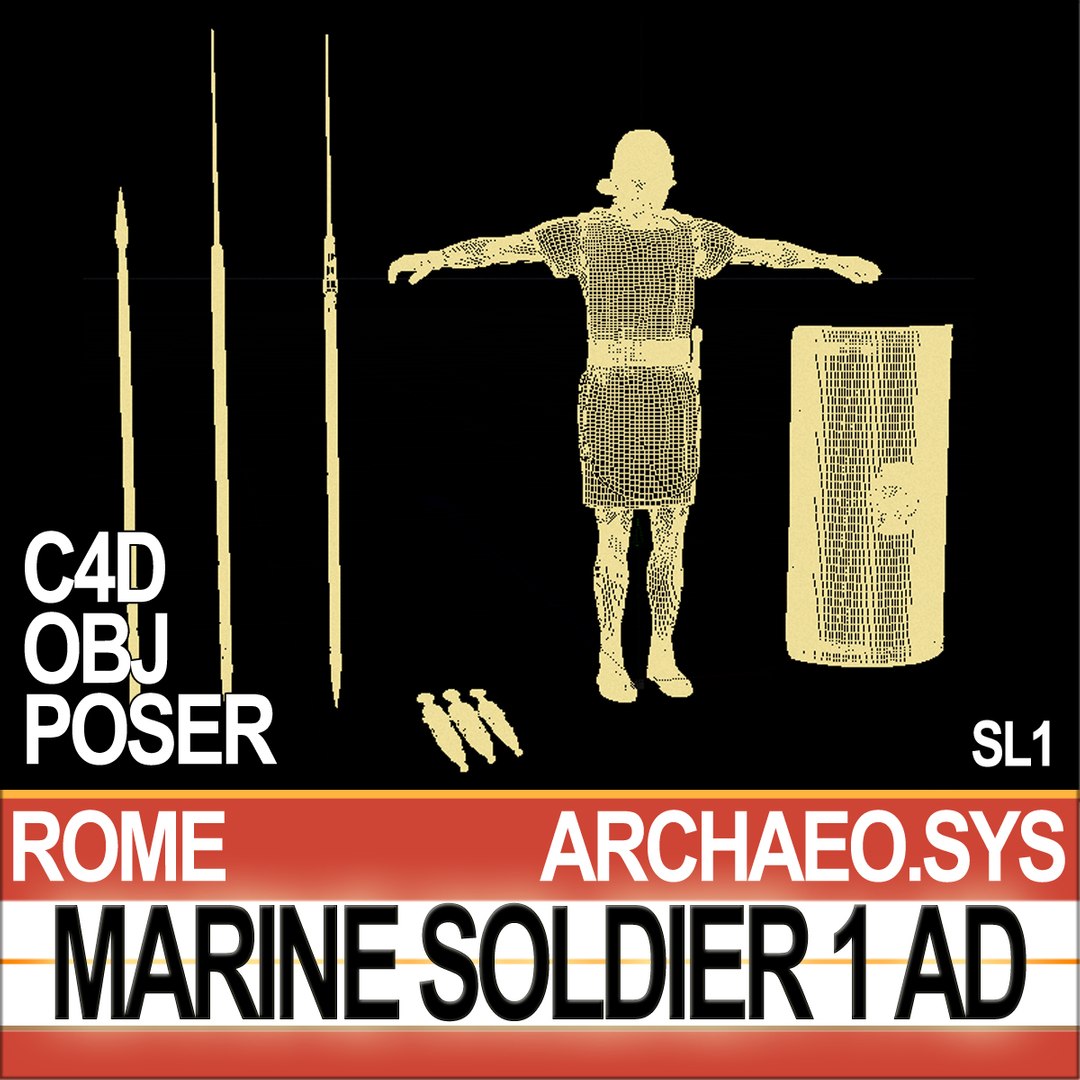 Ancient Roman Marine Soldier 3D - TurboSquid 1271005