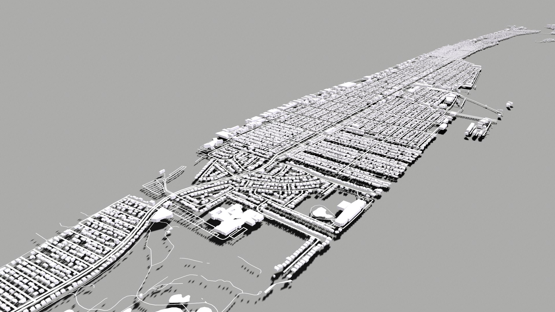 Cityscape Long Beach California United States 3D Model - TurboSquid 2060414