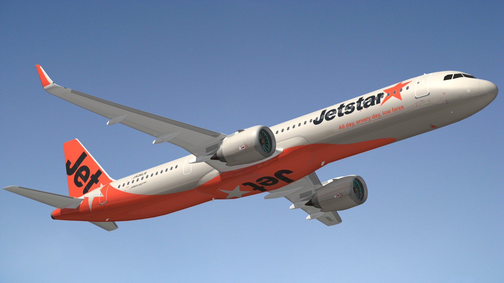 3D Model Airbus A321 Jetstar - TurboSquid 1703362