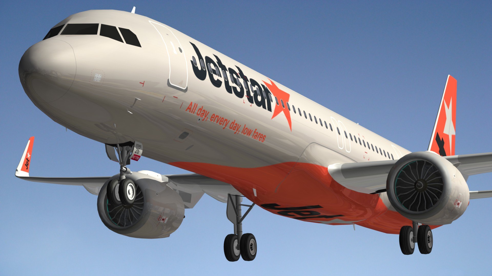 3D Model Airbus A321 Jetstar - TurboSquid 1703362
