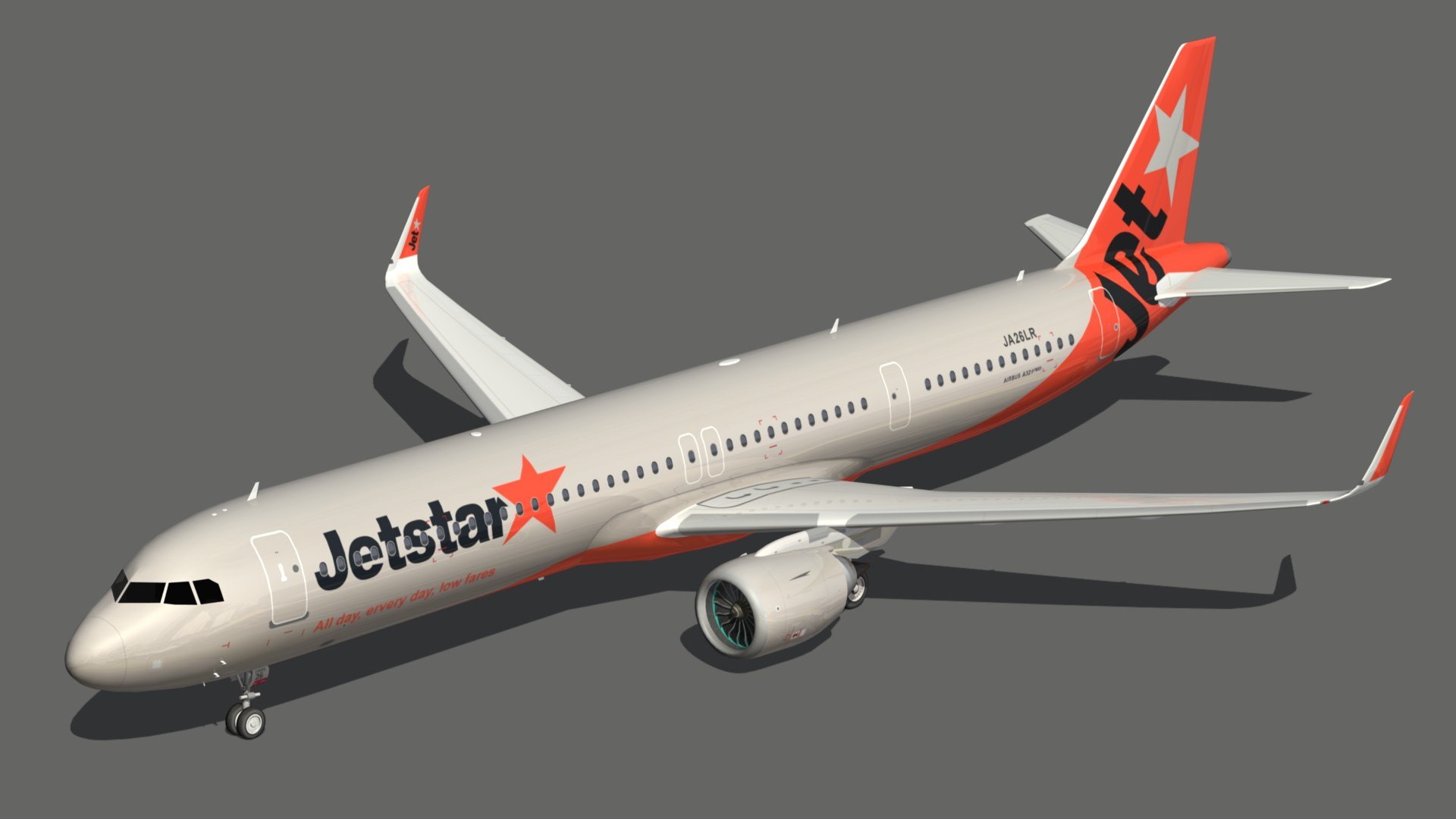 3D Model Airbus A321 Jetstar - TurboSquid 1703362